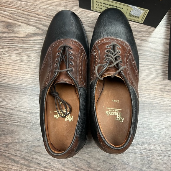 Allen Edmonds | Shoes | New Allen Edmonds Link Black Brown Saddle Golf ...
